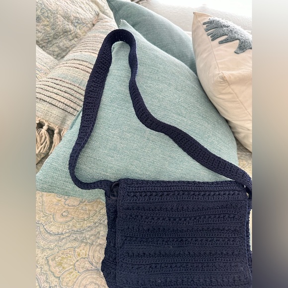 The Sak | Bags | The Sak Navy Blue Knit Crossbody | Poshmark